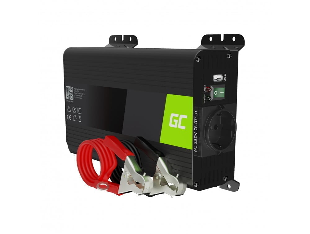 Green Cell Inverter 12V till 230V 300W/600W + USB